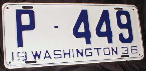 Old License Plate